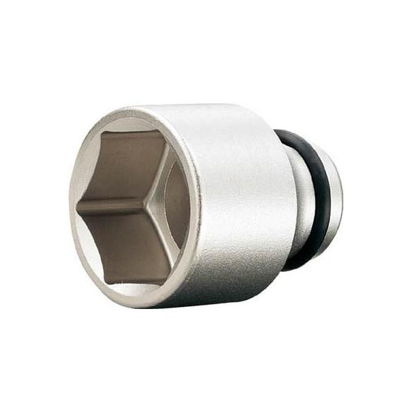 ■Oルング仮置き構造により、レンチにインパクト用ソケットを着脱する際にOリングを一旦溝に仮置くことで作業性を向上させています。■無電解メッキのインパクト用ソケットです。