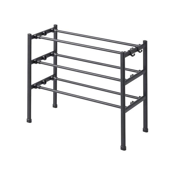 ■靴に合わせてくみ変えられるから、小さい靴〜大人用のくつまで置ける。■工具不要で組み立てられる。■パーツはめ込み式で組み立て簡単。(目安5分/1人)■横幅伸縮できて便利。