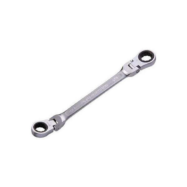 ■ラチェットめがね部は本締めが可能です。■ラチェットめがね部とヒンジ部との距離が短いので、狭い場所でのスムーズな連続作業ができます。■ラチェットめがね部の振れ角は片側約90°あり、作業性に優れています。■送り角度5°(8mmは除く)で、狭い...