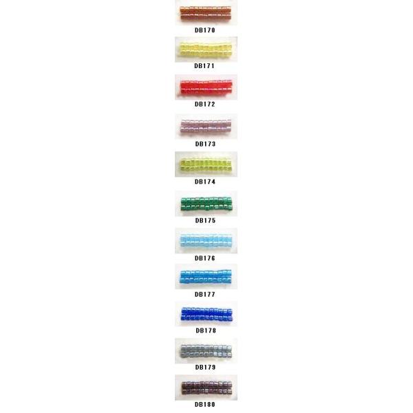 ビーズ織りやビーズステッチに最適なMIYUKI社製「デリカビーズ」です。綺麗なシリンダー型の整ったデリカビーズは、ビーズ織りやステッチなど、芸術的で美しい作品が作れます。＜サイズ＞直径：1.60mm、長さ：1.30mm、穴径：0.80から0...