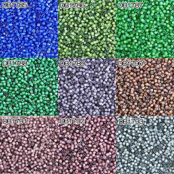 ビーズ織りやビーズステッチに最適なMIYUKI社製「デリカビーズ」です。綺麗なシリンダー型の整ったデリカビーズは、ビーズ織りやステッチなど、芸術的で美しい作品が作れます。＜サイズ＞直径：1.60mm、長さ：1.30mm、穴径：0.80から0...