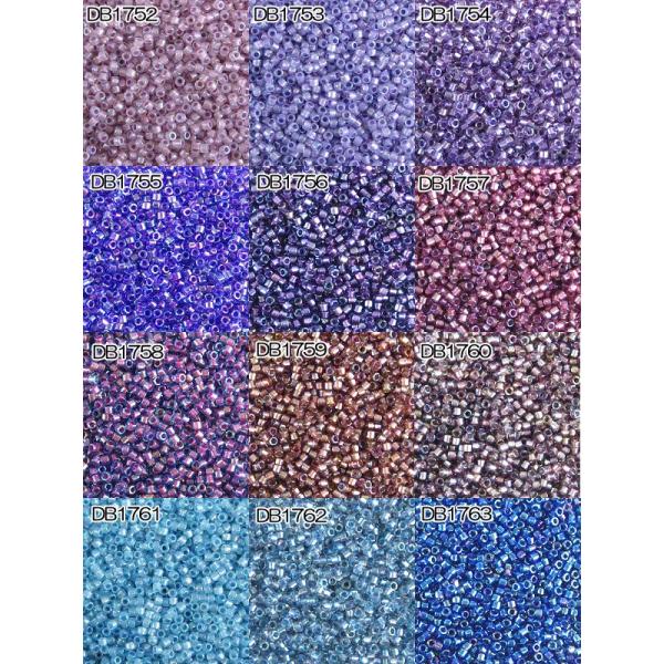 ビーズ織りやビーズステッチに最適なMIYUKI社製「デリカビーズ」です。綺麗なシリンダー型の整ったデリカビーズは、ビーズ織りやステッチなど、芸術的で美しい作品が作れます。＜サイズ＞直径：1.60mm、長さ：1.30mm、穴径：0.80から0...