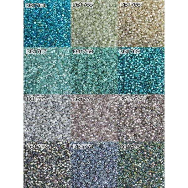 ビーズ織りやビーズステッチに最適なMIYUKI社製「デリカビーズ」です。綺麗なシリンダー型の整ったデリカビーズは、ビーズ織りやステッチなど、芸術的で美しい作品が作れます。＜サイズ＞直径：1.60mm、長さ：1.30mm、穴径：0.80から0...