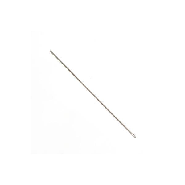針先が丸仕上げになったビーズワークなどに最適な針です！針先が丸いので糸を縫いにくくビーズステッチにも最適です。20番より細い糸用。モノコード＃20、＃60、テグス2号、1号に使えます。サイズ：0.55X45mm素材：鋼線日本製＊こちらの商品...