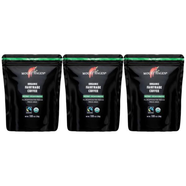 マウントハーゲン カフェインレス インスタントコーヒー オーガニック フェアトレード 詰め替え 200g つめかえ 詰替え高地有機栽培のアラビカ種コーヒー豆100%ブレンドです。自然なカフェイン除去プロセスにより本来の深く豊かな味と香りをそ...