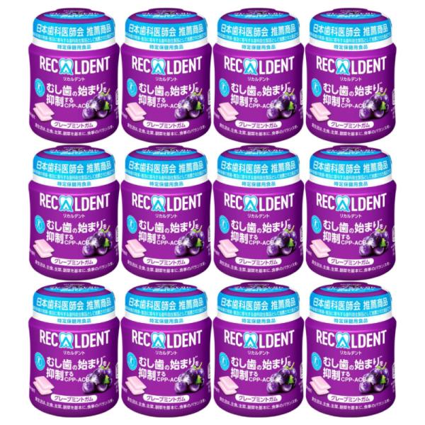 リカルデント グレープミントガム ボトル モンデリーズ ボトルガムリカルデントガム キシリトールガム