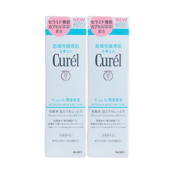 キュレル 潤浸保湿 化粧水III とてもしっとり 150ml 化粧水3潤いを保つ肌の必須成分「セラミド」の働きを守り、肌荒れを防いで、しっとりみずみずしい肌へ。潤い成分（ユーカリエキス）配合。角層まで深く潤い、外部刺激で肌荒れしにくい、なめ...