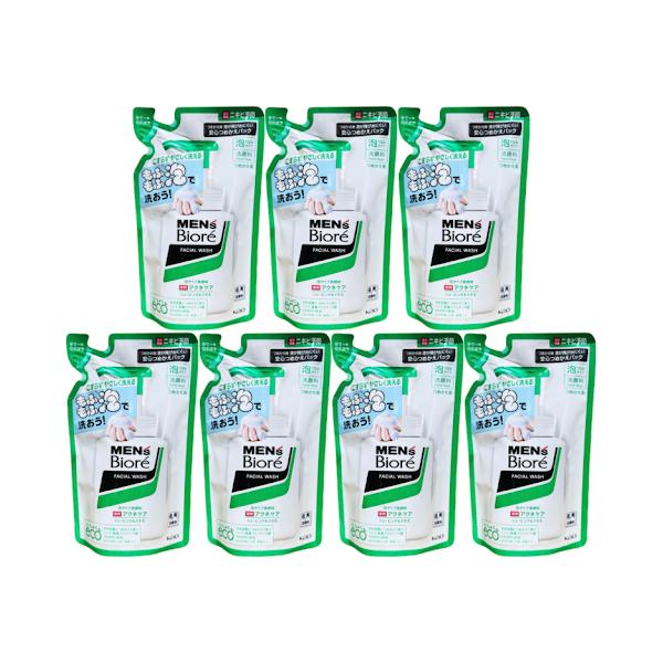 メンズビオレ 泡タイプ 薬用アクネケア洗顔 つめかえ用 130ml 詰め替えシェービングまで一気にできる泡で出てくる洗顔料。薬用成分配合で肌の炎症を抑え、アクネ菌を殺菌し、ニキビ予防。メントール・アルコール無配合。シトラスハーブの香り。（医...