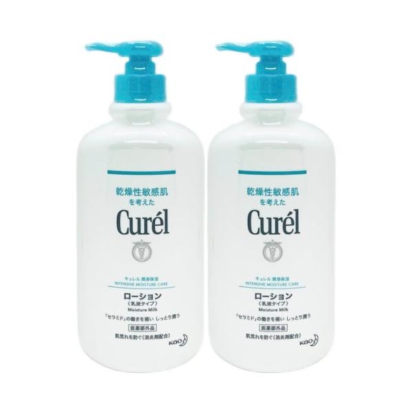 キュレル ローションポンプ 410ml 2個セットのびがよく、ベタつかない全身用乳液。カサつく肌もしっとり潤います。潤い成分（セラミド機能成分※ 、ユーカリエキス）が、角層の深部まで浸透。外部刺激から肌を守る働きを助けて、潤いで満たします。...
