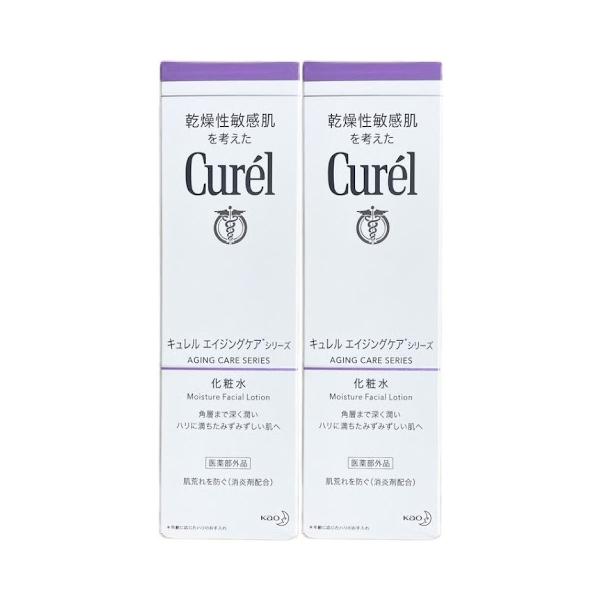 キュレル エイジングケア化粧水 140ml 2個セット●潤い成分(セラミド機能成分*,ユ-カリエキス,アスナロエキス)配合.「セラミド」の働きを補い,潤い肌に保つ●乾燥による小じわを目立たなくする●肌のハリ向上成分(保湿剤:ショウキョウエキ...