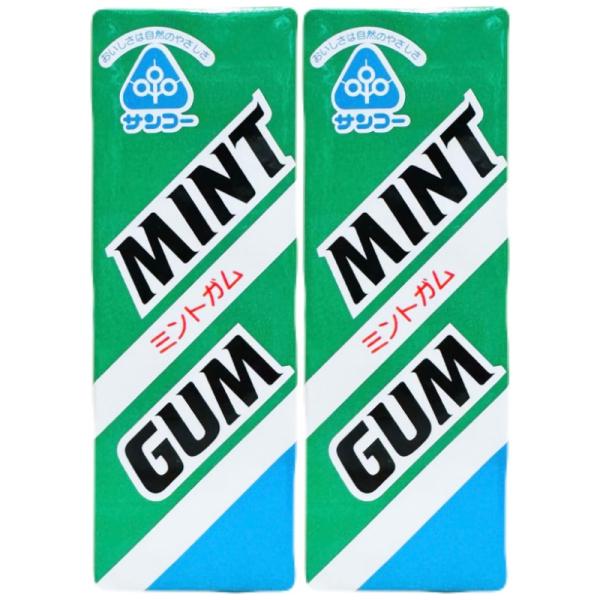 サンコー ミントガム 10粒入り 人工甘味料不使用原材料・成分砂糖（国内製造）、水飴、コーンスターチ／ガムベース、香料 爆買