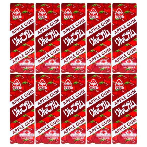 サンコー りんごガム 10粒入り 人工甘味料不使用原材料・成分砂糖(てん菜(国産))、水飴、濃縮りんご果汁、コーンスターチ／ガムベース、酸味料(クエン酸)、香料