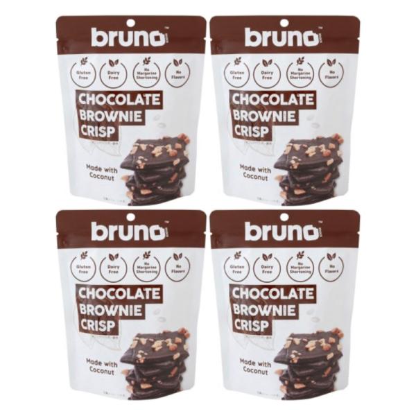 brunosnack ブルーノスナック クリスピーブラウニー チョコレート豊かなココアの風味に、甘すぎずサクッとクランチ食感のクリスピーブラウニーです。小麦粉の代わりにココナッツ粉、砂糖・バター・食塩の代わりに、ココナッツシュガー・ココナッ...