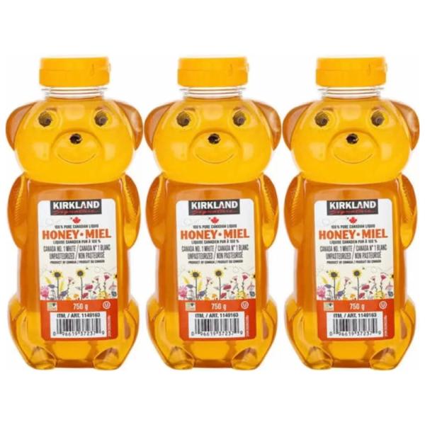 カークランド はちみつ ベアージャグ 750gカークランドシグネチャーのカナダ産はちみつ。可愛いボトルが特徴。 *実際の商品と掲載画像はパッケージデザインが異なる場合がございます。