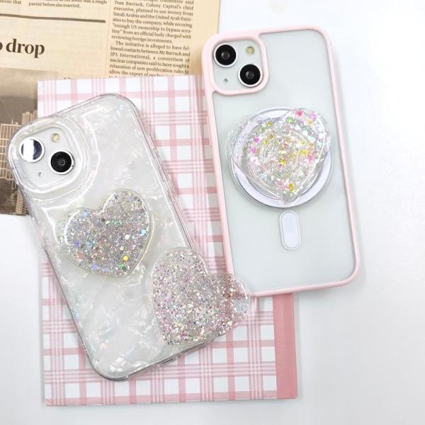 素材：アクリル樹脂※iPhoneケース/携帯ケースに貼り付けて使うスマホグリップです。※グリップトックのみの販売となり、その他掲載画像にある付属はつきません。※海外輸入品の為、細かいキズ・汚れがある場合がございます。※商品の仕様上、製造時に...