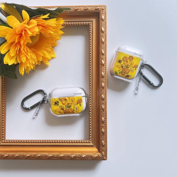 ケース本体素材：TPU (ソフトケース)・PC(ハードケース)対応機種：AirPods(第1/2世代)　AirPodspro(第1/2世代)　AirPods(第3世代)【セット品】ケース・巾着ポーチ・蓋外れ防止シール・カラビナフック・チャー...