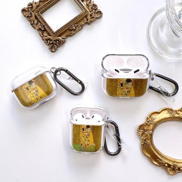 ケース本体素材：TPU (ソフトケース)・PC(ハードケース)対応機種：AirPods(第1/2世代)　AirPodspro(第1世代)　　AirPodspro(第2世代)　AirPods(第3世代)【セット品】ケース・巾着ポーチ・蓋外れ防...