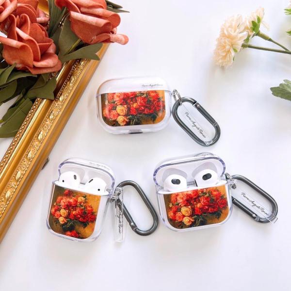 ケース本体素材：TPU (ソフトケース)・PC(ハードケース)対応機種：AirPods(第1/2世代)　AirPodspro(第1世代)　　AirPodspro(第2世代)　AirPods(第3世代)【セット品】ケース・巾着ポーチ・蓋外れ防...