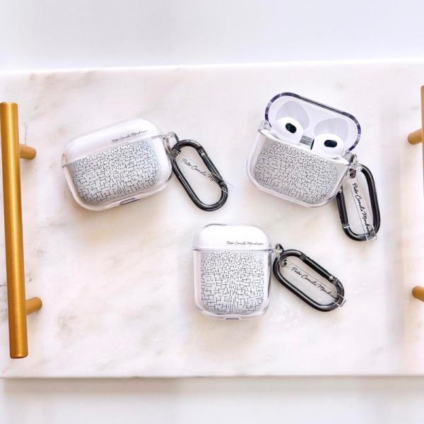 ケース本体素材：TPU (ソフトケース)・PC(ハードケース)対応機種：AirPods(第1/2世代)　AirPodspro(第1世代)　　AirPodspro(第2世代)　AirPods(第3世代)【セット品】ケース・巾着ポーチ・蓋外れ防...