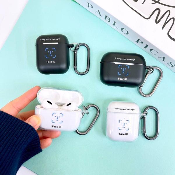 ケース本体素材：TPU (ソフトケース)・PC(ハードケース)対応機種：AirPods(第1/2世代)　AirPodspro(第1世代)　　AirPodspro(第2世代)　AirPods(第3世代)【セット品】ケース・巾着ポーチ・蓋外れ防...