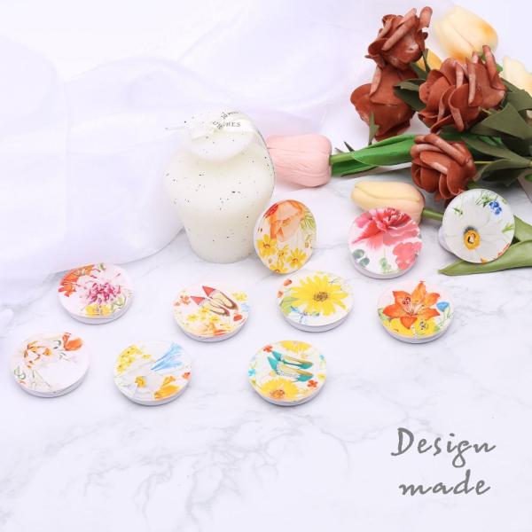 材質：アクリルブランド：ONLYOU取り付けタイプ：貼り付けパターン：花柄関連ワードスマホグリップ スマホ グリップトック スマホリング スマホアクセサリー 落下防止 スタンド機能 韓国 かわいい 接着 オリジナル iPhone アイフォン...