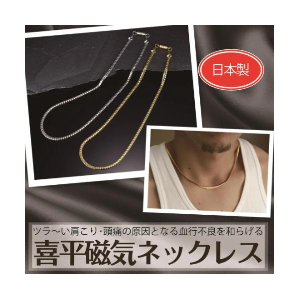 主張しすぎないデザインでさりげないおしゃれが楽しめる磁気ネックレス。おしゃれな美しいデザインの中に秘められた磁気が血行不良による肩こり・頭痛を暖和します。第二種医療機器製造販売業許可のネックレスです。※磁束密度：強力180ミリテスラ■材質 ...