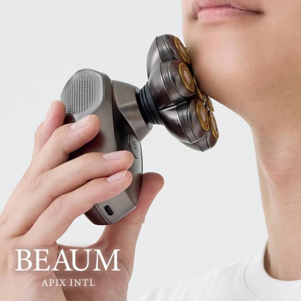 ■商品名：BEAUM ビューム 7ヘッドボディシェーバ■ポイント：肌にやさしいチタンコート7ヘッドが身体にフィットして全身のムダ毛を素早くケア！肌への刺激が少なく、金属アレルギー体質の方にも肌にやさしいチタンコートの（126枚刃フレキシブル...