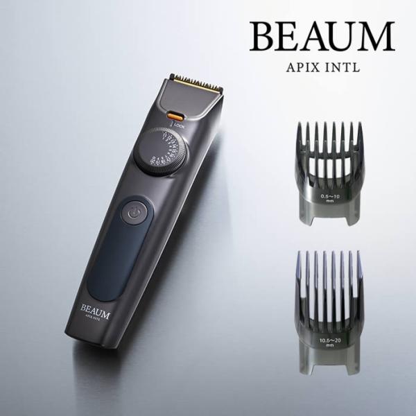 ■商品名：BEAUM ビューム 2ブロックトリマー グレー■ポイント：手軽に自宅でできるメンズグルーミングブランド「BEAUM」使用時に刈高が誤動作しないようにロック機能付（刈り高固定スイッチ）トラベルロック機能も兼ね備えており誤動作を防止...