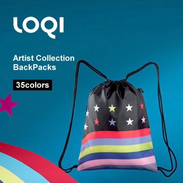 ■商品名LOQI バックパック■ポイントローキーにデザインや軽さ、撥水性などの特徴はそのままに手を塞がないバックパックタイプが登場側面にジッパーポケット付■商品詳細耐荷重：約10kg■サイズ：約幅34×高さ43.5cm■重量：約85g