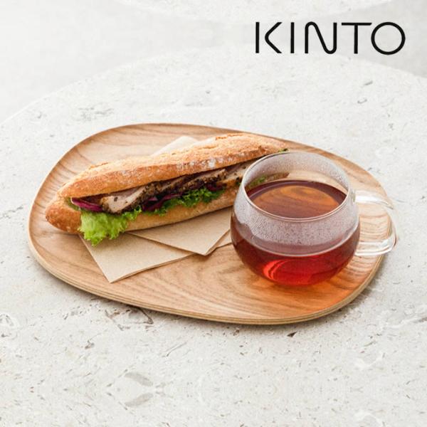 ■商品名：KINTO  UNITEA カップ&amp;トレイ 265mm ウィロー■ポイント：親しみやすいゆったりとしたフォルムで、どんな空間やシーンにもさりげなく溶け込んでいくUNITEA。カップやジャグの透明感はドリンクを美しく見せ、茶...