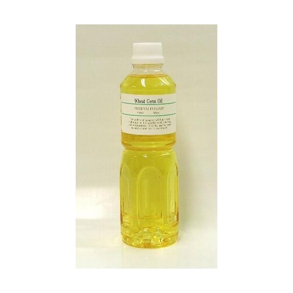 小麦胚芽油(ウィートジャームオイル) 500ml　WHEAT GERM OIL学名：TRITICUM VULGARE 天然ビタミンEを豊富に含む（平均値240mg／100g）またリノール酸主体のオイルです。 感触は重めで、やや特異臭がありま...