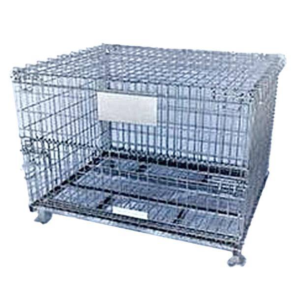 ■サイズ:W800×D500×H540mm■重量:(約)26kg■線径:4.8mm■金網ピッチ:25×50mm■扉:全開■段積数:4■フタ仕様:着脱型■最大積載荷重:500kg■看板1枚付(150×300mm)