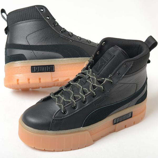 ■商品説明PUMA MAIZE MID GENTLE WNS プーマ メイズ ミッド ジェントル レディース スニーカー ブーツ シューズ 靴 黒 お出かけ おしゃれ 普段履き厚底のボリューム感のあるスニーカーです。■カラーブラック 黒 ■...