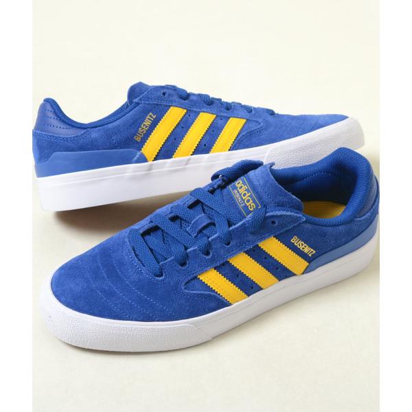 ■商品説明adidas BUSENITZ VULC II アディダス ブセニッツ バルク 2グリップ力と独創的なトリックを生み出すボードフィールに優れたシューズを作り上げました。アディタフで補強したトゥと、成型アディプリンソックライナー、滑...