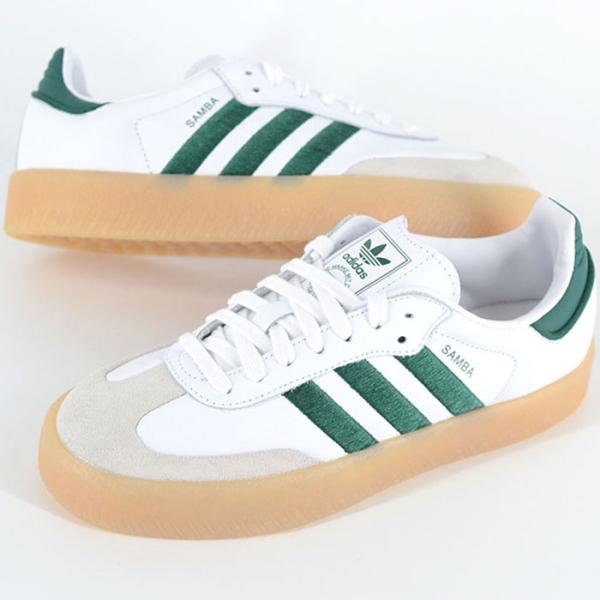 ■商品説明adidas SAMBAE W アディダス サンバ ウィメンズ レディース スニーカー シューズ 靴 スケート クラシック カジュアル 通勤 通学 普段使い おしゃれ 厚底少し厚底のガムラバーアウトソールでモダンな雰囲気のあるシュ...