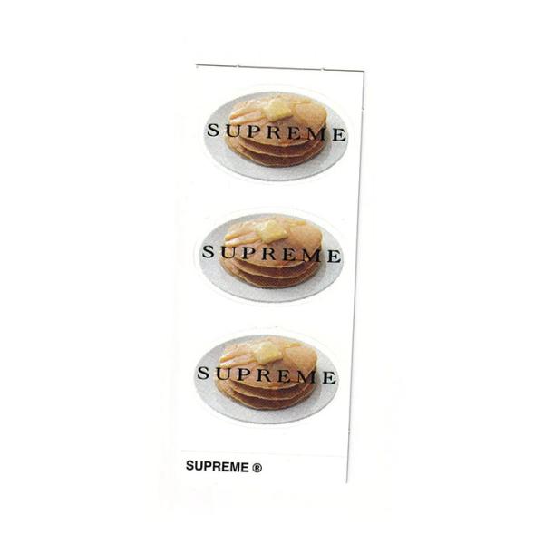 ■商品説明Supreme Pancakes Sticker Sheet シュプリーム パンケーキ ステッカー シートPancakes Teeのフォトがミニシートになっています。1枚のシートに3枚のステッカーが付いています。パンケーキのフォト...
