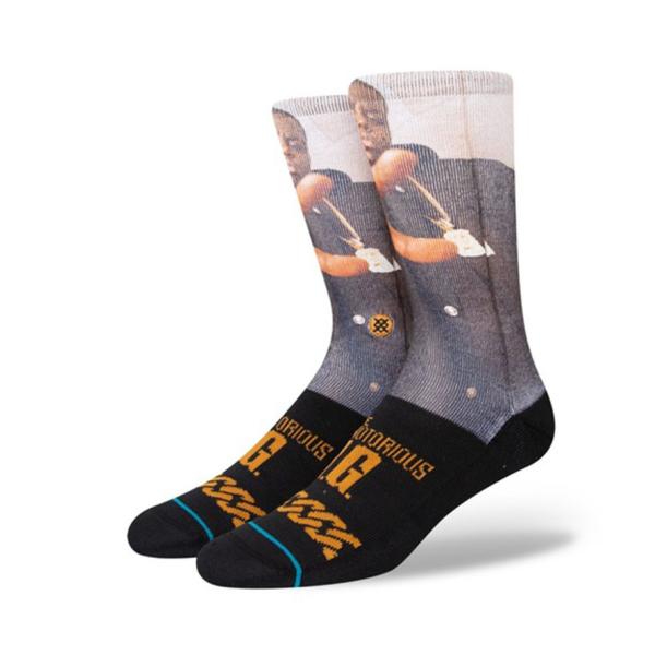 ■商品説明STANCE THE KING OF NY Socks スタンス ザ キング オブ ニューヨーク ソックスラッパーのノトーリアス・B.I.Gとのコラボレーションモデルです。伸縮性のあるリブがふくらはぎを包み込み、きつ過ぎずゆるくな...