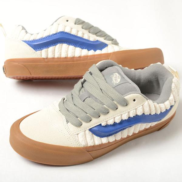 ■商品説明VANS Knu Skool ヴァンズ ニュー スクール メンズ スニーカー スケートボード ストリート 普段使いスケーターに人気のボリューム感のあるスニーカーです。■カラーホワイト ブルー 白 青■原産国カンボジア■サイズ25....