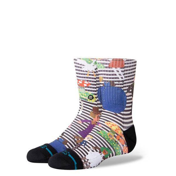■商品説明STANCE KIDS WONKA SOCKS スタンス キッズ ウォンカ ソックス 靴下 ブラック ホワイト wonkakids プレゼント肌触りの良い滑らかな素材と深いヒールポケットが足のラインに心地よくフィットし、踵とつま先...