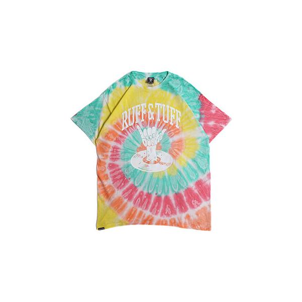 夏に映えるTIEDYEにRUFF&amp;TUFF LOGOをプリントしたT-SHIRT!!-DONUTS 45(ドーナツフォーティーファイブ)-MUSICをコンセプトに展開をSTARTしたブランド。ブランド名「DONUTS」とはREGGA...
