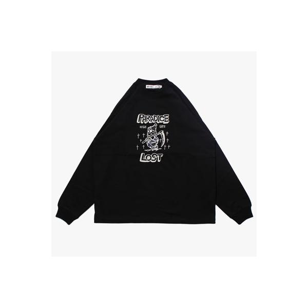 [25HG-AW04]程よい肉感とドライなタッチが特徴のコットン生地を使用したカットソー。フロントには、シーズンテーマにちなみ、楽園を失い屍となった小人のグラフィックがプリントされています。シンプルなボディにユーモラスかつどこか毒気を含んだ...