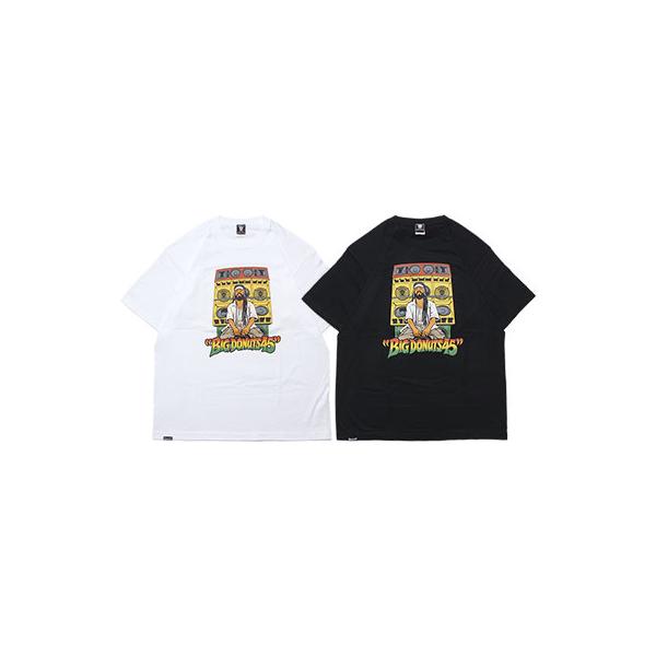 2025年にジャマイカのラスタアーティストからリリースされたBig tuneからインスパイアされたT-SHIRT!!!Big "DONUTS45",buss it off right now♪※6.2ozヘビーウェイトボディ使用。-DONU...