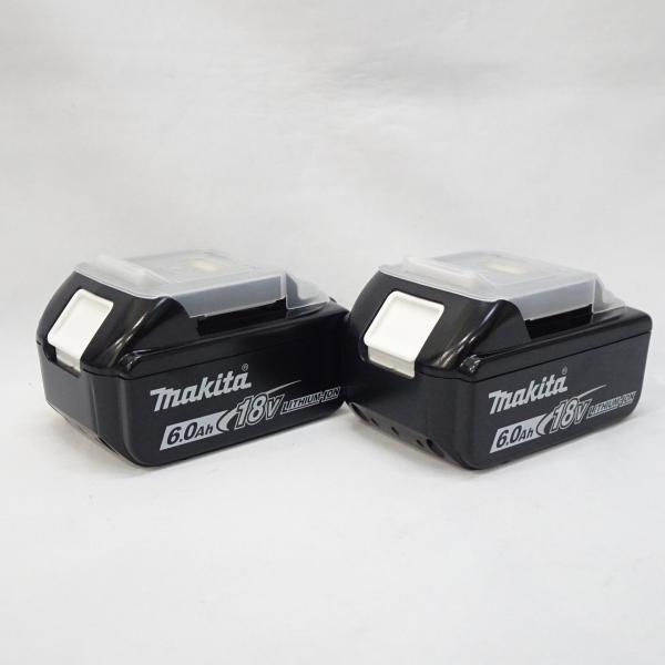 【新品】マキタ　純正　18V　6.0Ah　バッテリー2個セット　BL1860B　残量表示・雪マーク ■新品未使用品になります。※セットバラし品となりパッケージなどは無くバッテリーのみの出品となりますのでご注意をお願いします。■発送用段ボール...