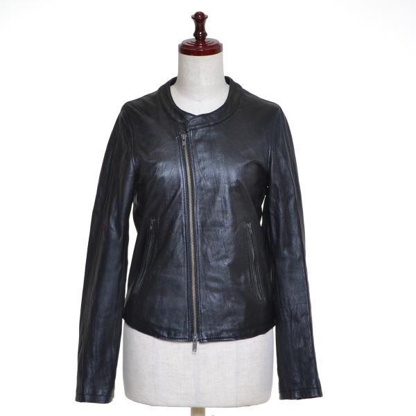 [ブランド]GREEN LABEL RELAXING / ユナイテッドアローズ（GLR UNITED ARROWS）[商品の種類]ジャケット[商品名]○ラムノーカラーレザージャケット[ランク]AB（状態の良い中古品)全体もしくは一部に少々の...