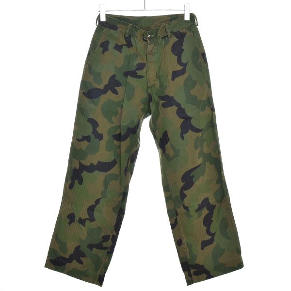 [ブランド]WAREHOUSE / ウエアハウス[商品の種類]ユーティリティパンツ[商品名]●USMC HBT P53 UTILITY PANTS FIRST-TIME CAMOUFLAGE ONE WASH[ランク]S（未使用品)使用した...