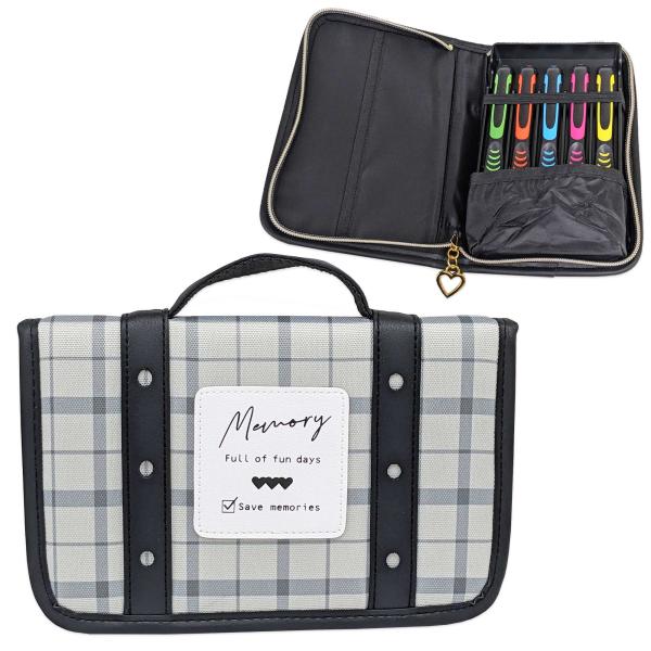 小学校の図工の時間に使用する彫刻刀です。持ち手ハンドル付きでコンパクトに持ち運びしやすい彫刻刀セット。モノトーンのチェック柄で落ち着いたデザインの彫刻刀セット。小学生におすすめの彫刻刀。刃はよしはる全鋼製ハイスペック彫刻刀ソリッド5本組セッ...