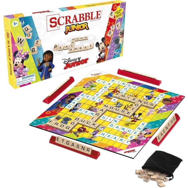 ●ディズニー ジュニア版は、お子様にとって初めてのスクラブルゲームにぴったりのボードゲームです。     ●両面ゲームボードで2通りの遊び方が楽しめます！     ●お子様サイズの単語とディズニー ジュニア キャラクターのカラフルなイラスト...