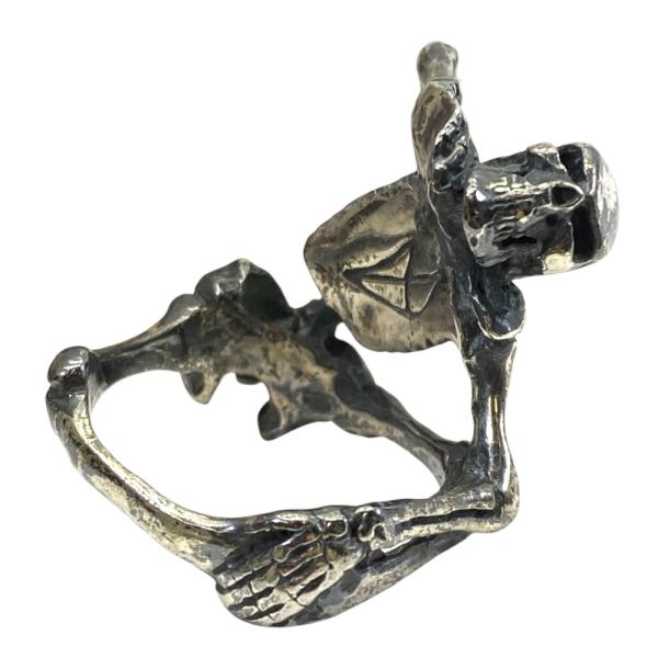 【ブランド】CRAZY PIG クレイジーピッグ【商品名】スケルトンリング【商品番号】-【カラー】シルバー【サイズ】約25号【素材】SV925 【付属品】-【ランク】B（使用感有一般中古）【コメント】キズ/クスミ/剥げ(写真参照)【管理番号...