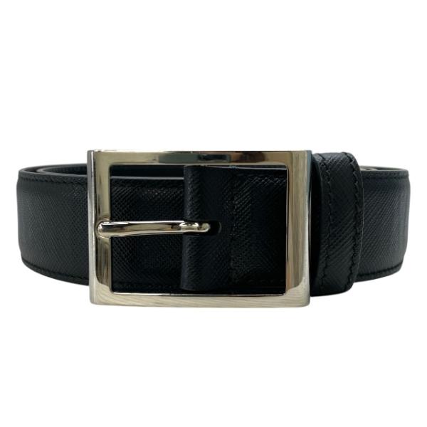 【ブランド】 PRADA プラダ【商品名】 ベルト【商品番号】2CC121 4【カラー】 ブラック【サイズ】 全長：約105cm　幅：3.5cm　ウエスト：約83〜93cm【素材】 レザー【付属品】 -【ランク】 ABランク【コメント】 金...