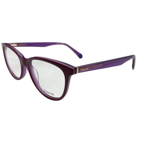 【ブランド】   Polaroid　ポラロイド【商品名】キャットアイ 眼鏡【商品番号】PLD D395 E2Y 52□16 145   【カラー】 パープル【サイズ】 レンズ横幅：5.2cm ブリッジ長さ：1.6cm　テンプル長さ：14.5...
